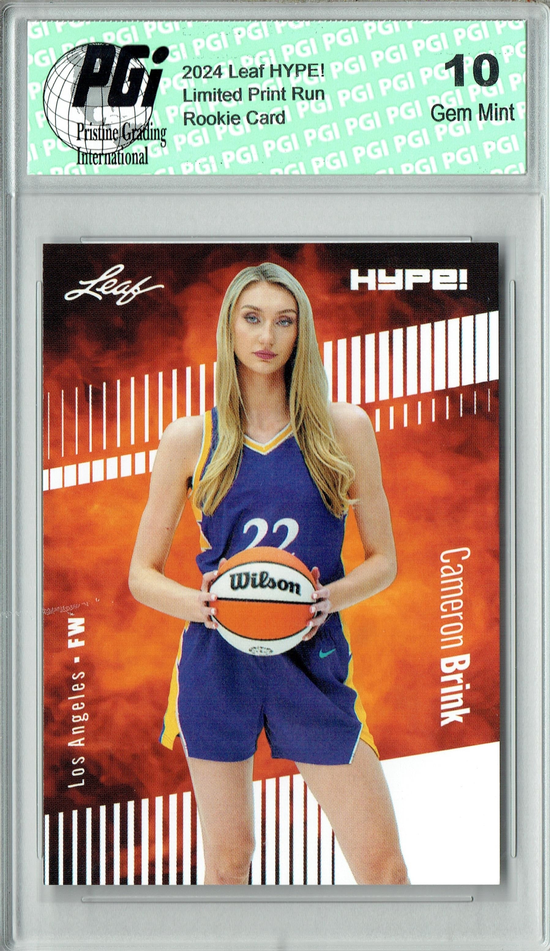 Cameron Brink 2024 Leaf HYPE! #159 Only 5000 Made Rookie Card PGI 10 ...