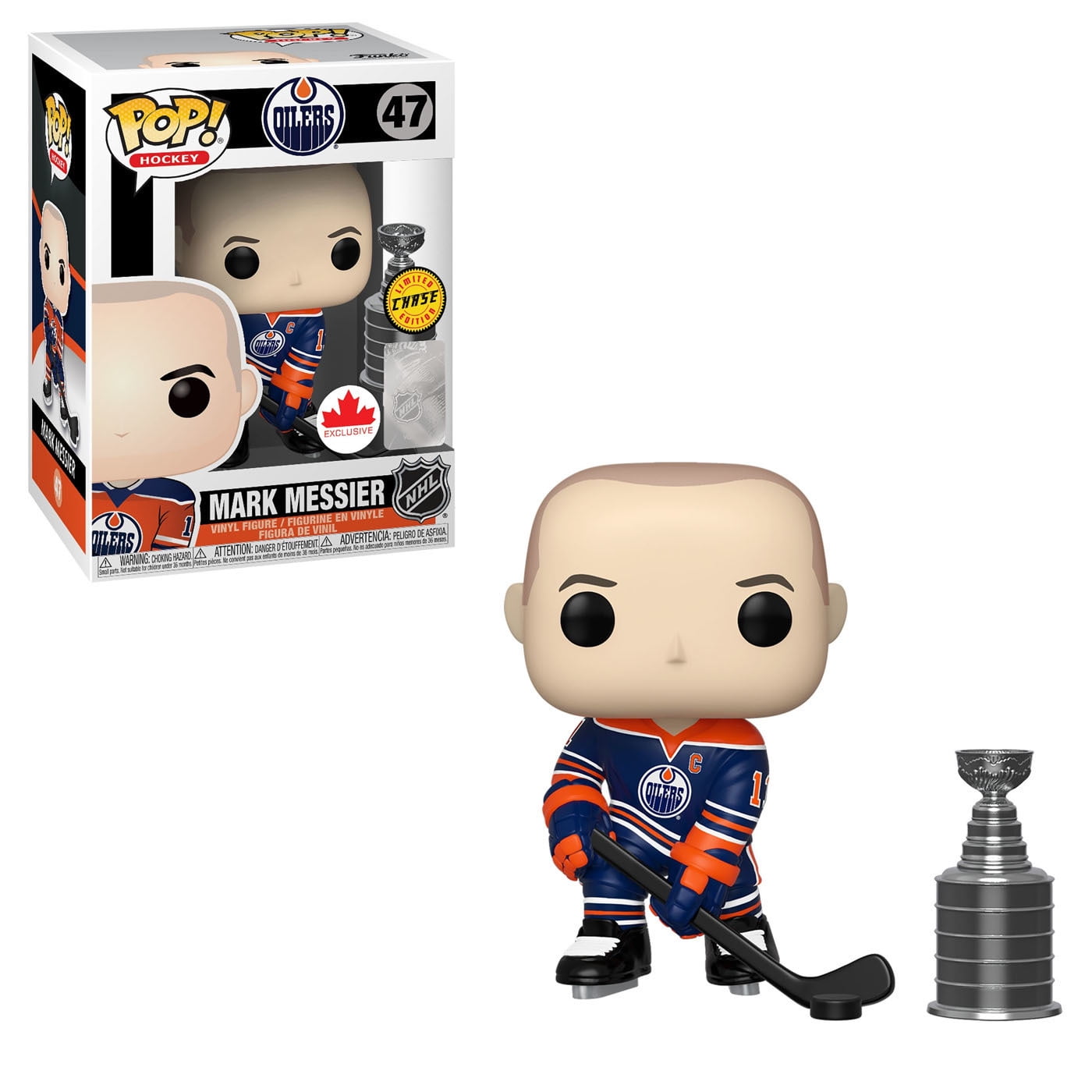 Funko POP! Hockey NHL Edmonton Oilers CHASE Mark Messier #47 [Stanley ...