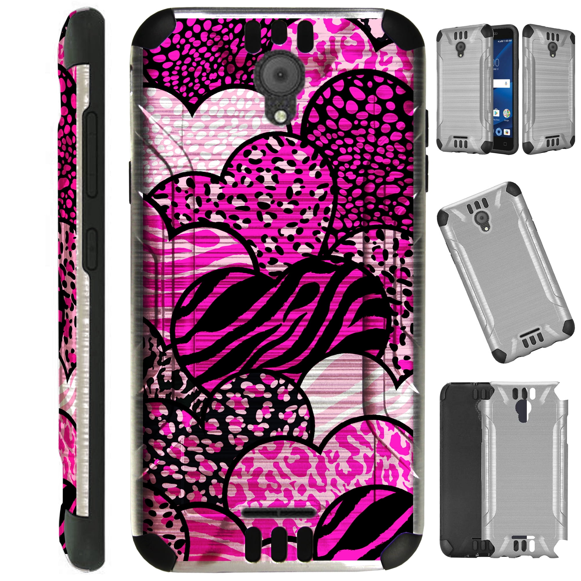 WORLD ACC Silver Guard Compatible with Cricket Icon | AT&T Radiant Core ...