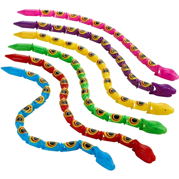 Everything You Need | Kicko Wacky Wiggly Jointed Snakes - 12 Pack - 15 ...
