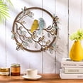 Metal Wall Art Bird on Tree Branch Silhouette Bird Art Decor for Living ...