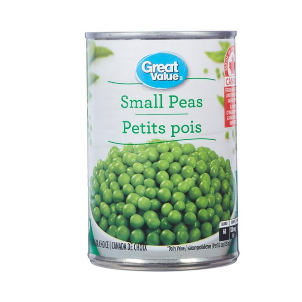 Great Value Petite Peas, 398 mL - Walmart.ca