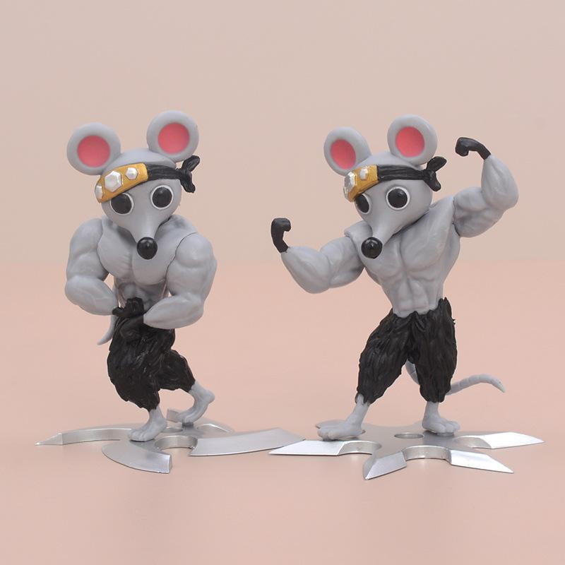 Demon Slayer Uzui Tengen figura de ratón Ninja GK, figura de rata ...