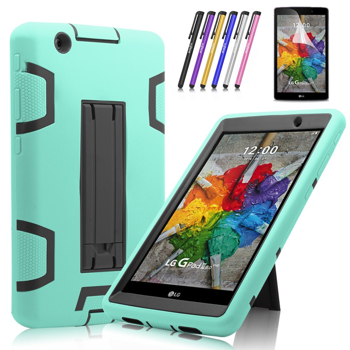 Mignova Heavy Duty rugged impact Hybrid Case with Build In Kickstand ...