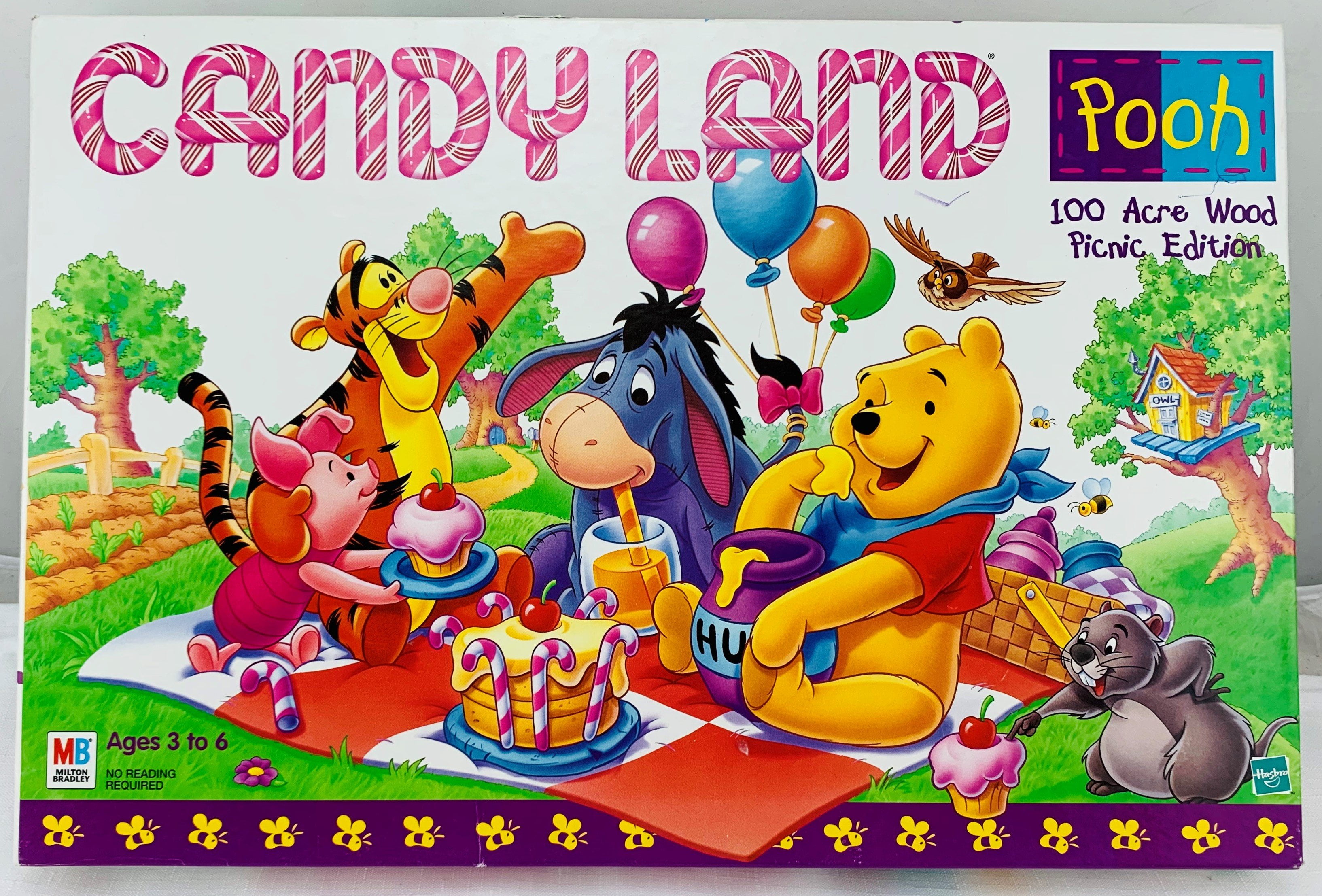 Candy Land 100 Acre Wood Pooh Edition - 1998 - Milton Bradley - Great ...