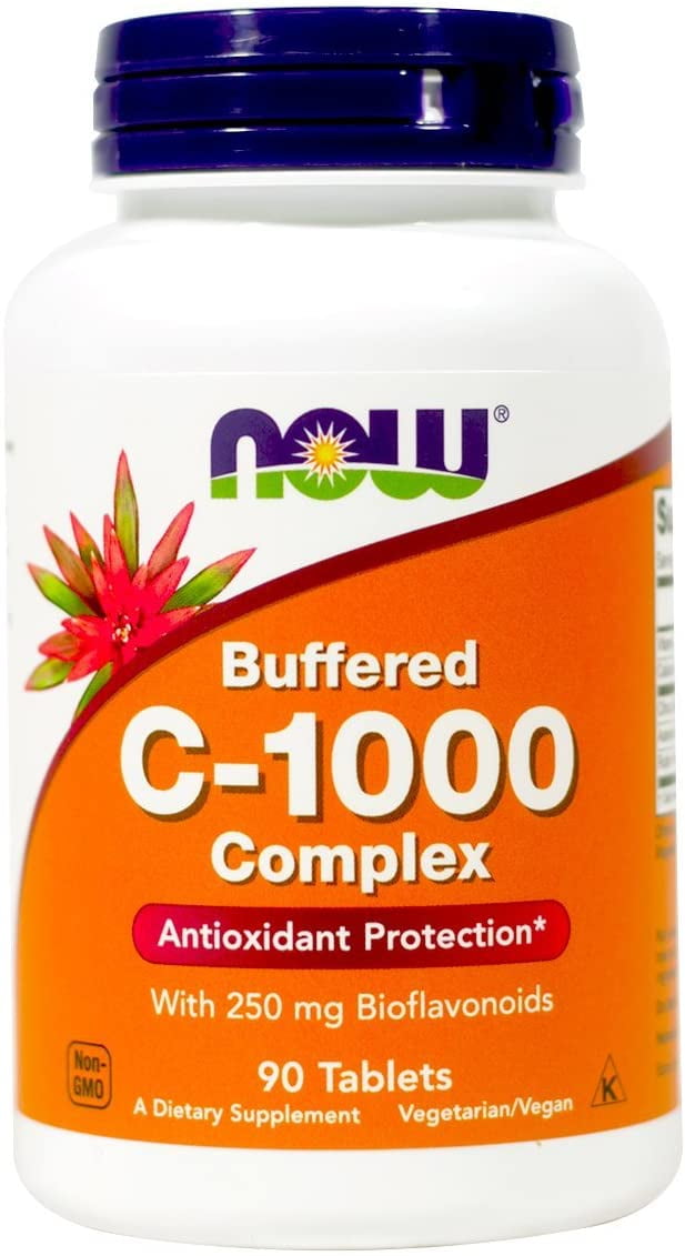 NOW FOODS BUFFERED C-1000 COMPLEX 90 TABLETS - Walmart.com