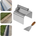 Concrete Curbing Trowel, Cement Model Making Tool with Handle and Putty ...