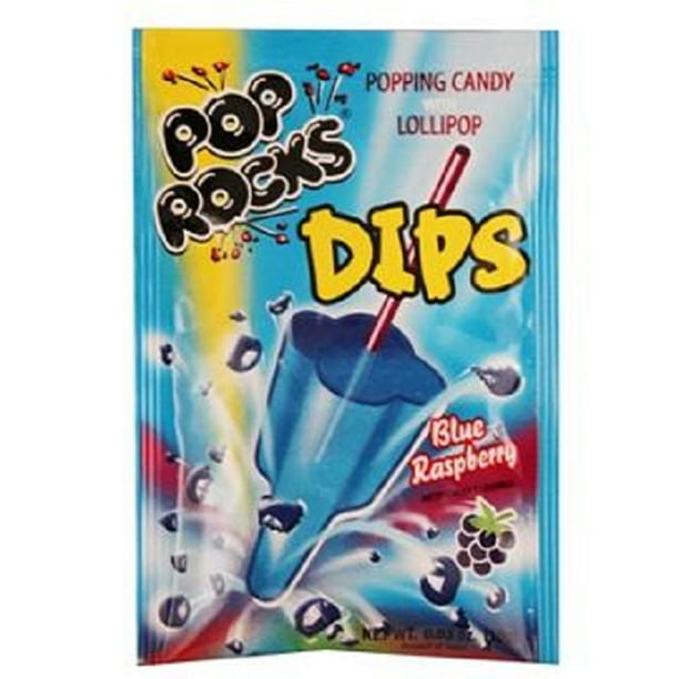 Pop Rocks Dips Sour Blue Raspberry 18ct. - Walmart.com - Walmart.com