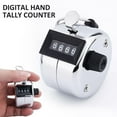 4 Digit Counting Manual Hand Tally Numbers Counter Mechanical Click ...