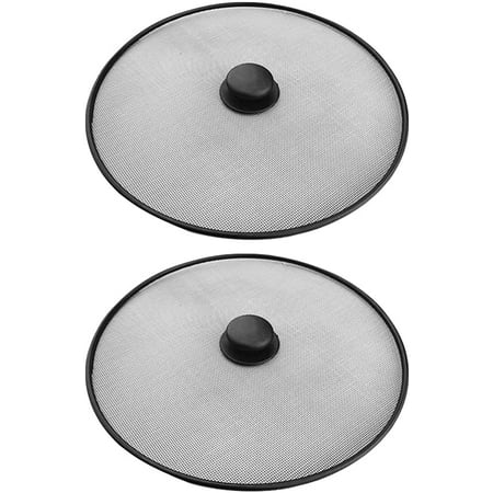 Lonbiaci 2pcs Stainless Steel Pot Cover Oil Splatter Pot Guard ...
