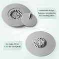 Bathtub Stopper,4pcs 2-in-1 Drain Hair Catcher,Silicone Kitchen ...