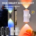 2/4 Pack Rechargeable RGB Motion Sensor LED Night Light, Magnetic Mount ...