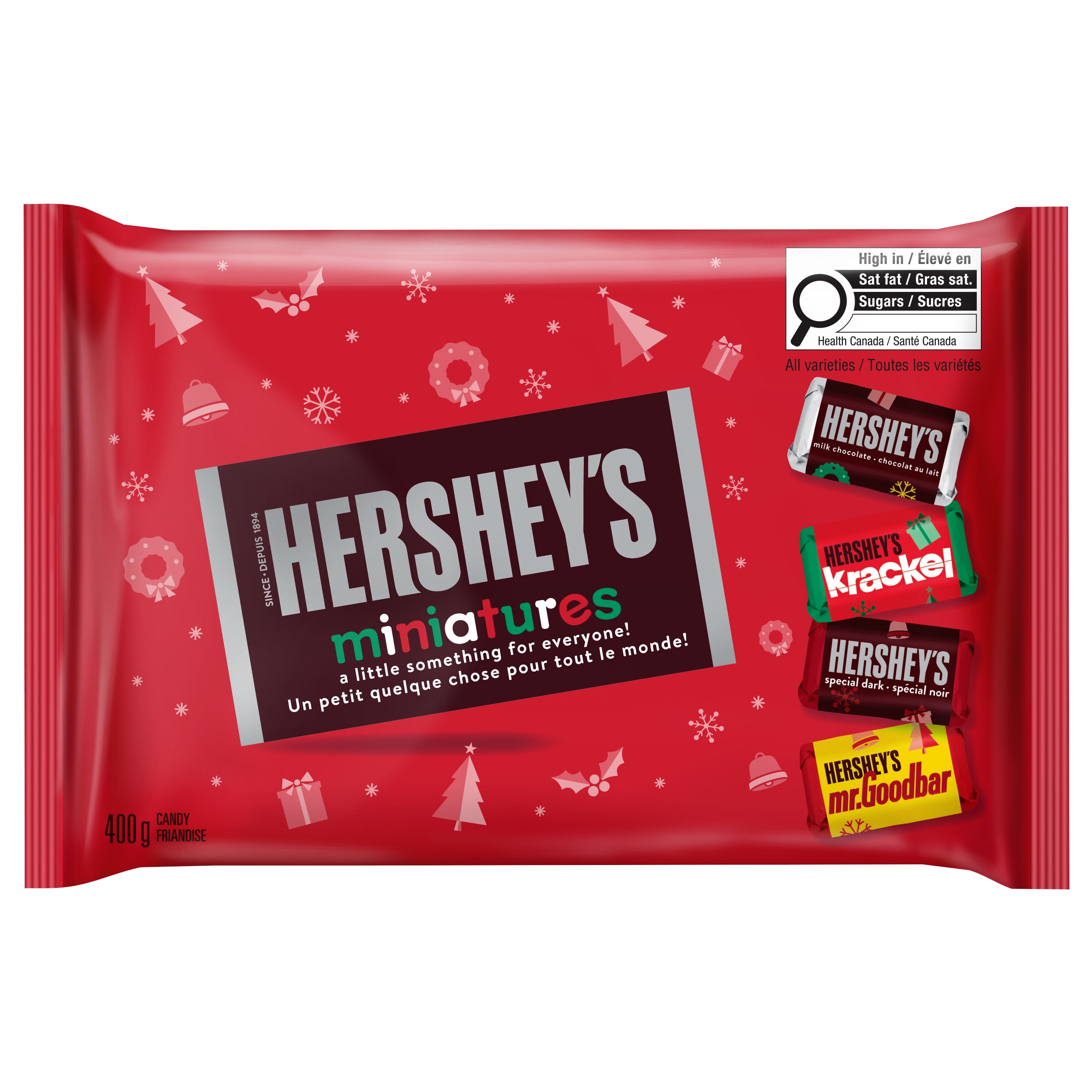Chocolat au lait Hershey's Miniatures 400 g, 24 paquets Hershey's Miniatures 400 g - Walmart.ca