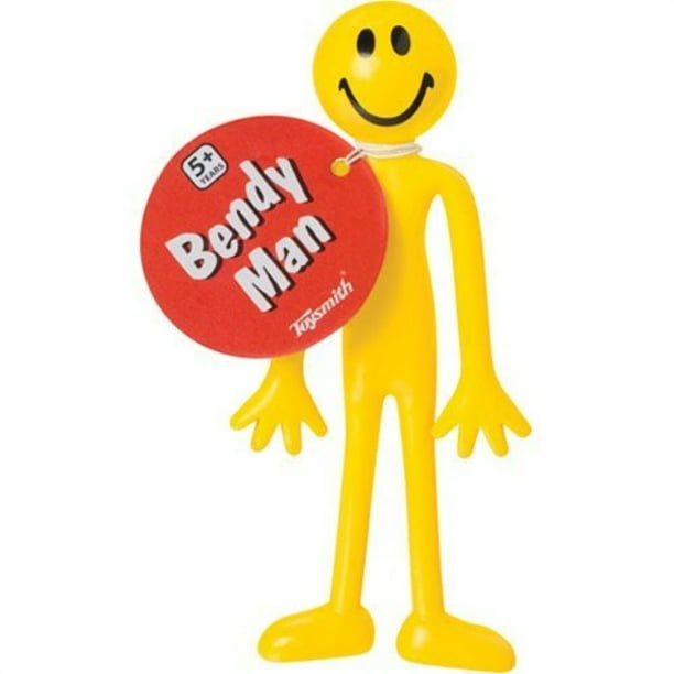 yellow smiley face bendy man (pkg. 1) - Walmart.com - Walmart.com