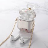 AirPods Case with Strap Chain Cute QuickSand Cover Protective for Apple ...