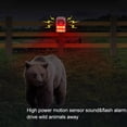 Solar Motion Sensor Alarm emits loud dog barking & gunshot sounds to up ...