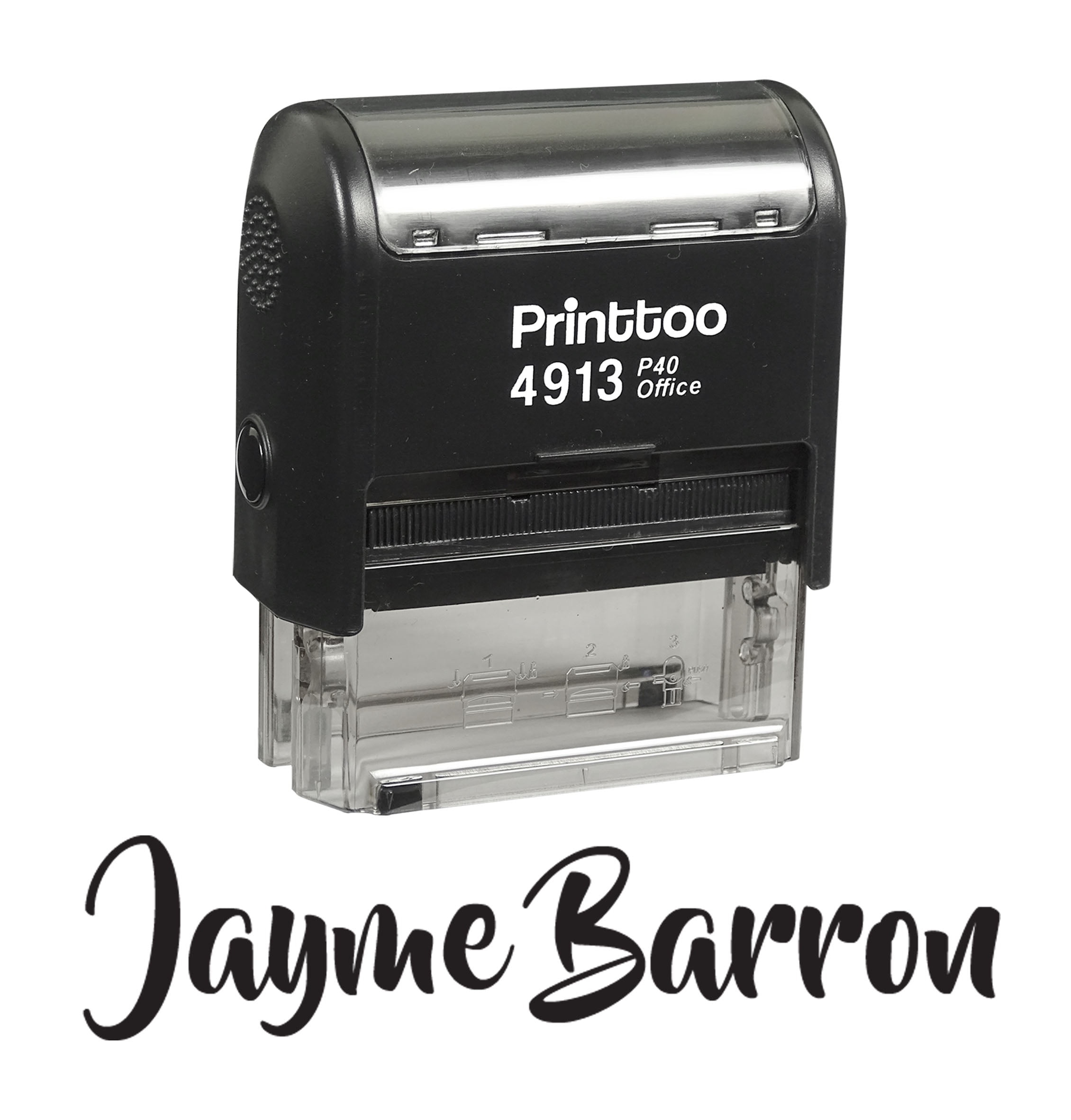 Printtoo Personalized Black Self Inking Custom Signature Stamp Custom ...