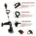 Electric Cordless Weed Eater, Grass Trimmer, Weed Wacker with 2*2000mAh ...