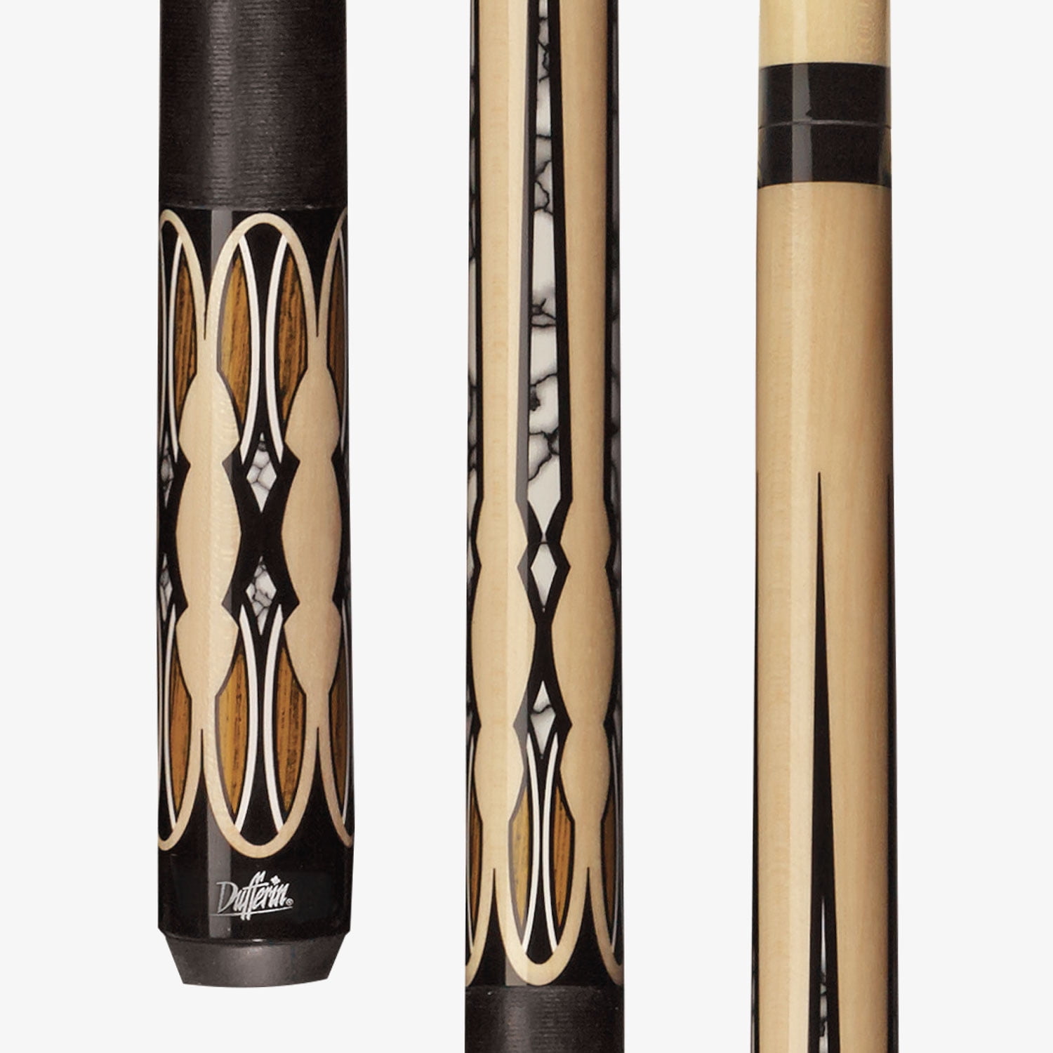 Dufferin D-SE19 Billiards Playing Cue Pool Stick Double Pressed Black ...