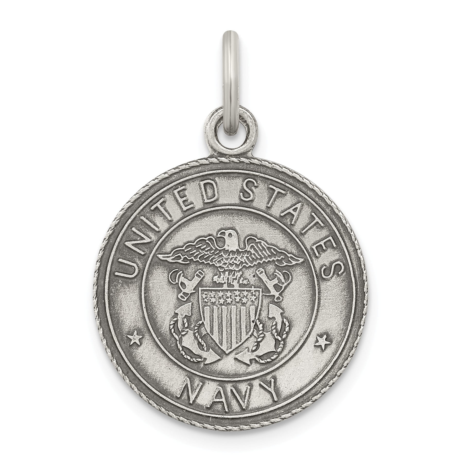 Sterling Silver US Navy Medal - Walmart.com