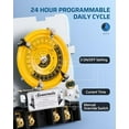 24-Hour Mechanical Timer Switch - 208-277VAC DPST, 5HP 40A, Metal ...