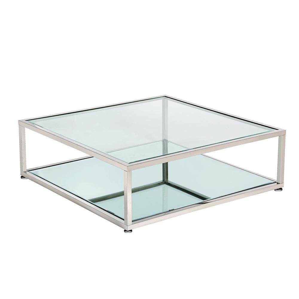 Click here for Homegear Home Gear Coffee Table Silver Rectangular... prices