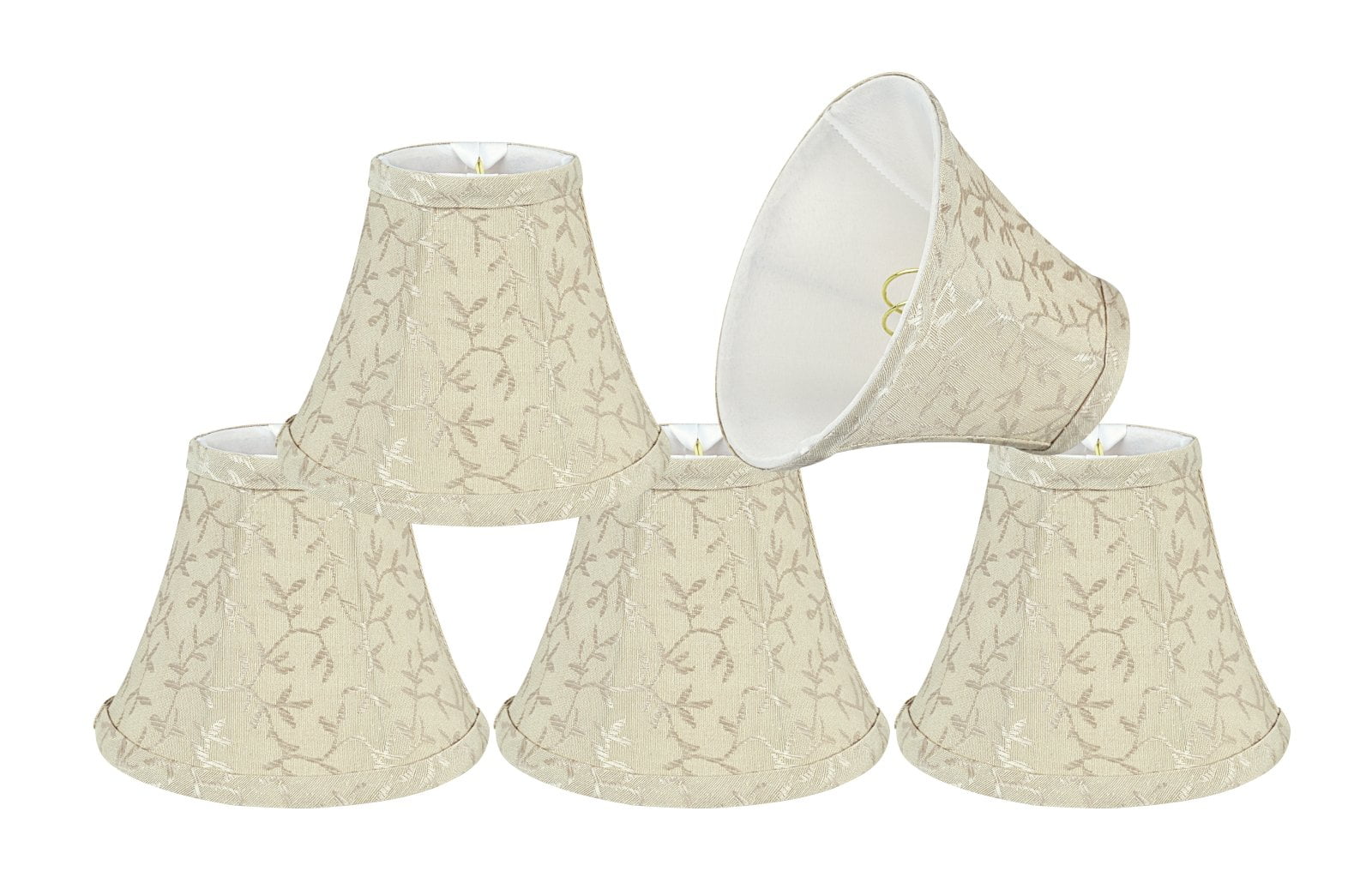 Aspen Creative 30077-5 Small Bell Shape Chandelier Clip-On Lamp Shade ...