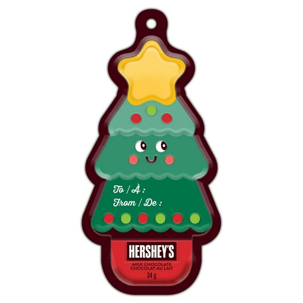 HERSHEY'S Milk Chocolate Holiday Gift Tags (Santa/Tree) - Walmart.ca