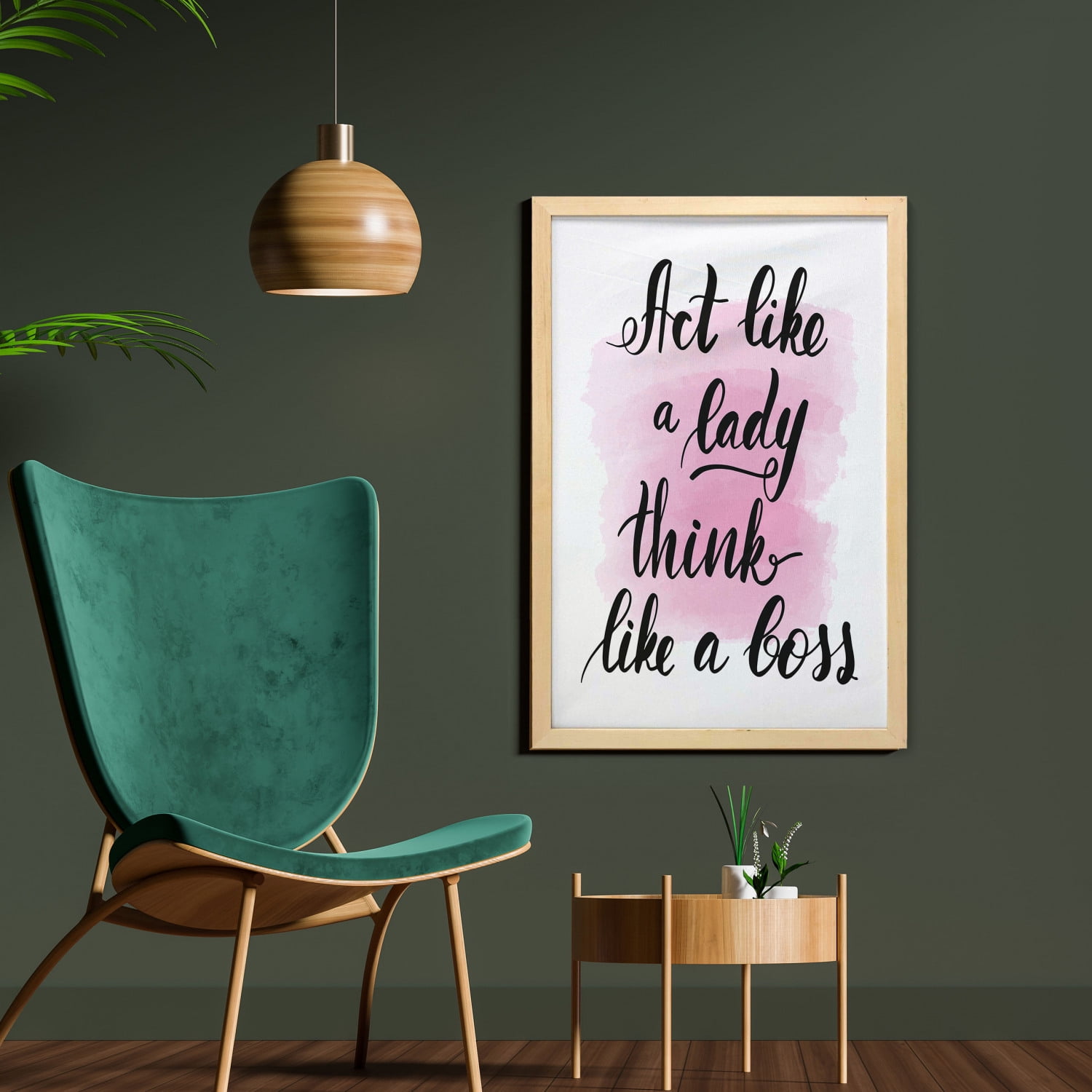 Act Like A Lady Think Like A Boss Poster