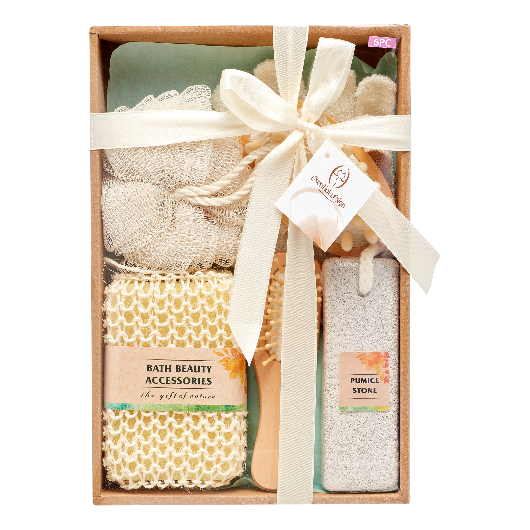 Luxury Bath Spa Gift Set With Wood Massagers For Body Scalp 6 Luxury Bath Spa Gift Set With Wood Massagers For Body Scalp 6