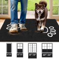 PETGLE Super Absorbent Dog Door Mat, 48"*30" Anti Slip Mat for Muddy ...