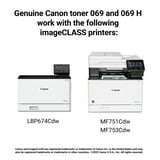 Canon Genuine Toner Cartridge 069 Black, High-Quality, Yields up to ...