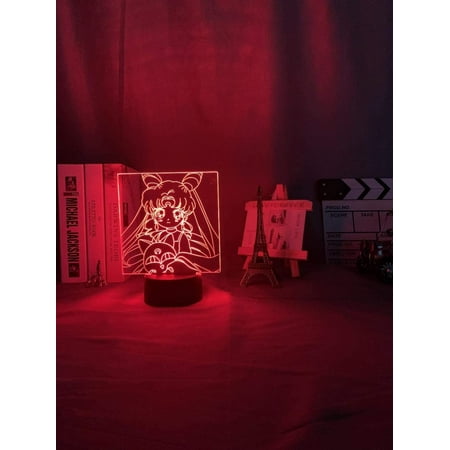 3D LED Illusion Optical Lava Anime Decor lamp Gift for Kids Anime ...