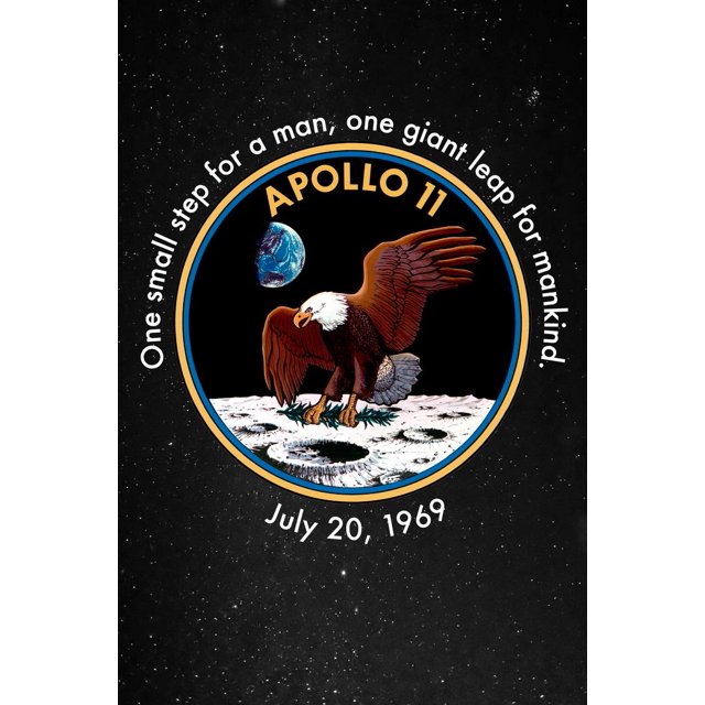 NASA Apollo 11 One Giant Leap Famous Motivational Inspirational Quote ...