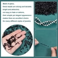 1600Pcs 4 Styles Glass Twisted Bugle Beads Opaque Colours Black 5 ...