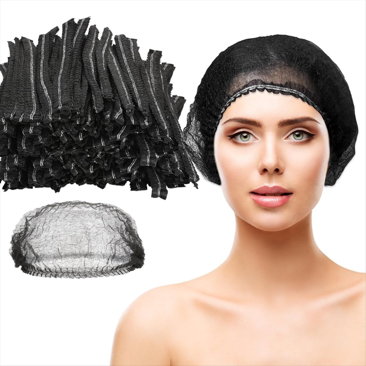 500 Redecillas Desechables para el Cabello, Gorros A Granel de 21 ...