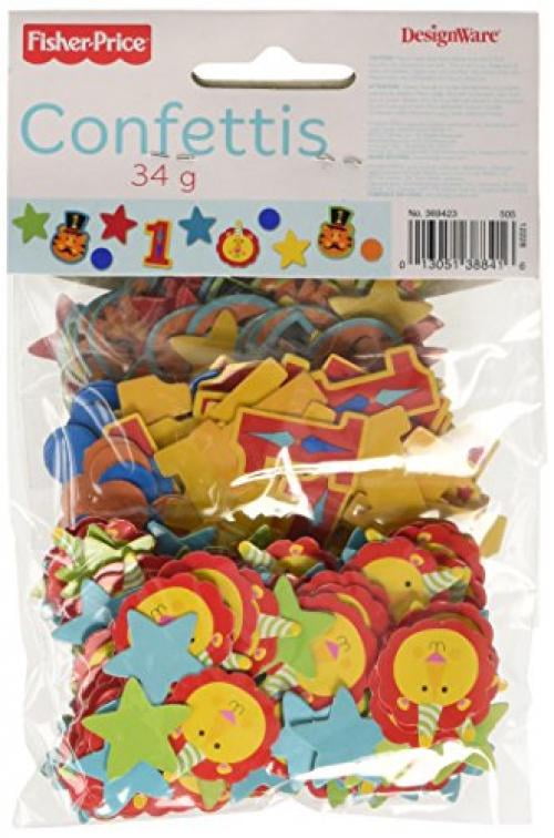 Fisher Price 1st Birthday Circus Confetti Value Pack (3 types ...