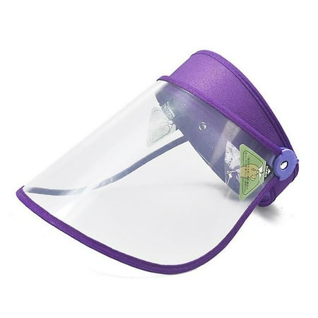 Prevent Spittle Splashing Wide Brim Sun Visor Hats Beach Sunhat Clear ...