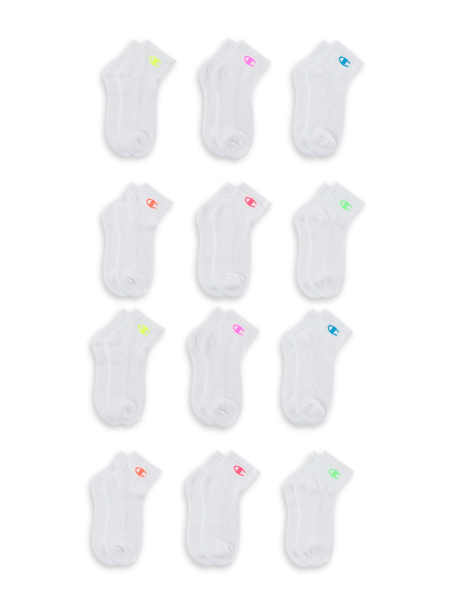 Champion Boys Socks, 12 Pack Ankle Socks, Sizes 7 - 11 - Walmart.com