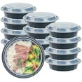 -48 Round Take Out Containers 100 Food Containers With Lids ...