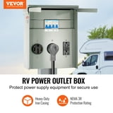BENTISM 20/30/50A Temporary RV Power Outlet Box Electrical Outdoor ...