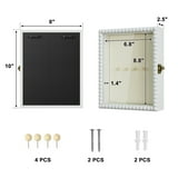 Love-KANKEI White Shadow Box Frame 8x10,Wood Deep Shadow Box Display ...