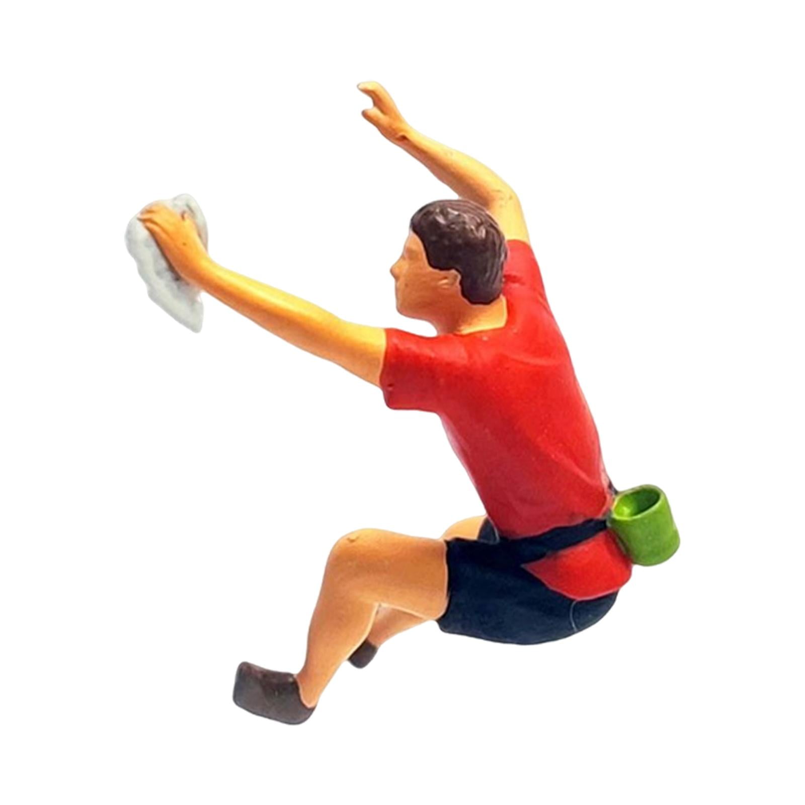 Resin 1:64 Rock Climbing Figure Dioramas Movie Props Miniature Scenes ...