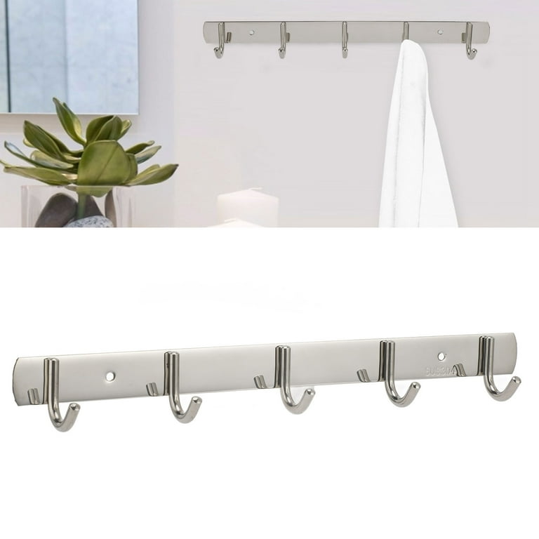 Hook Hanging Rack With Crystal Knobs, Chrome STORAGE