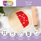 Talisman Designs 10-Inch Round Plastic Dough Pie Top Cutter, Pie Crust ...