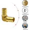 10 packs of 1/2 inch elbow joints, brass joints for pipes - Walmart.com