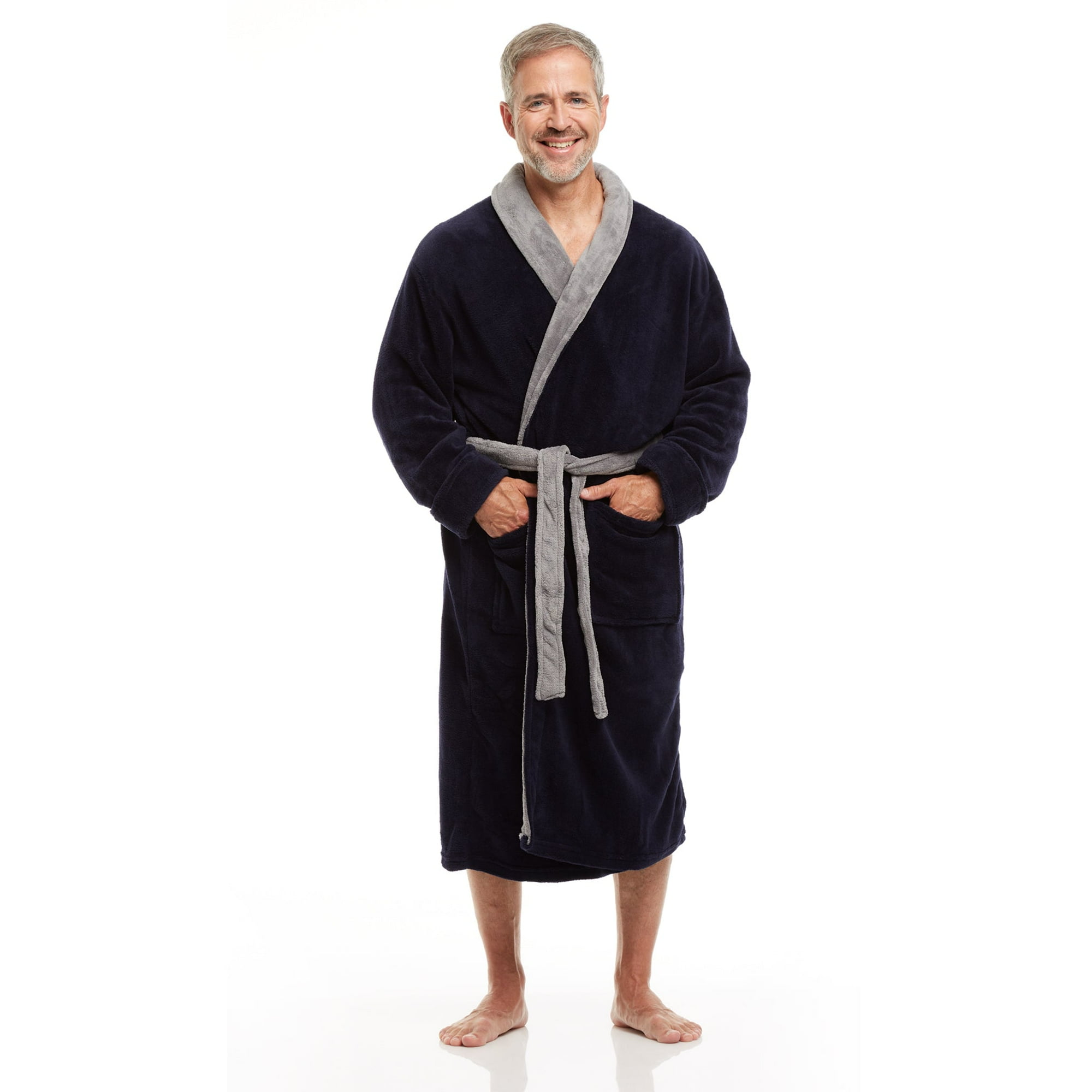 Click here for Carole Martin Men Bath Robe Soft Fleece Shawl Coll... prices