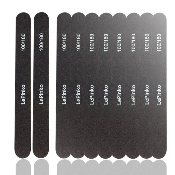 20 Pack Nail Buffers 100/180 Grit Washable Double Sided Nail Sanding ...