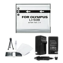 LI-50B Battery 2-Pack Bundle with Rapid Travel Charger and UltraPro ...
