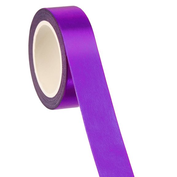 WOD Tape Metallic Silver Tape 1.5 in. x 72 yd. Washi Crafting Tape ...